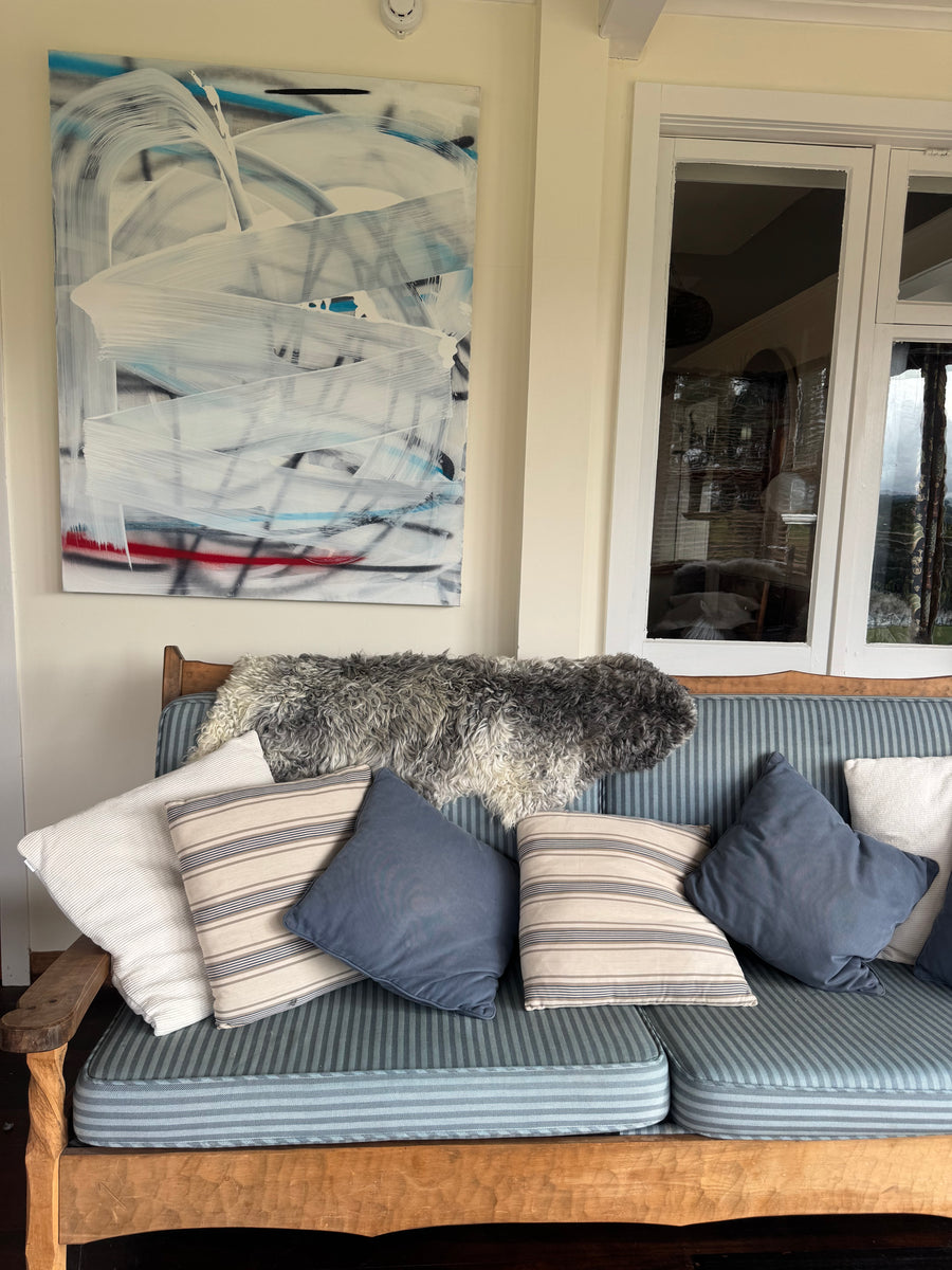 Gotland Sheepskin Rug White/Silver Grey Long Wool – Three Sticks NZ